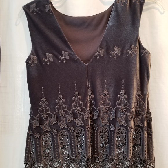 Carole Little | Dresses | Carol Little Nwt Sz 4 Grey Embroidered 2 Pc ...